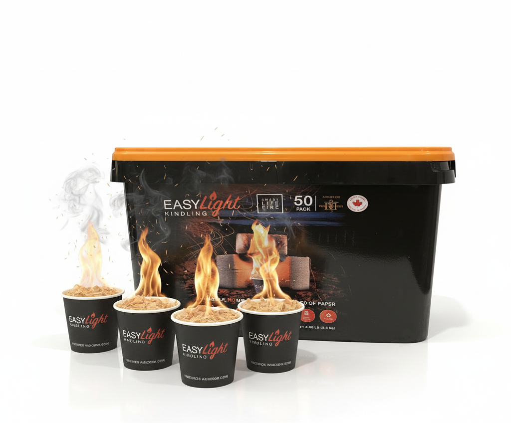 50 Pack EasyLight Kindling All Natural Firestarters For Bbq, Charcoal ...